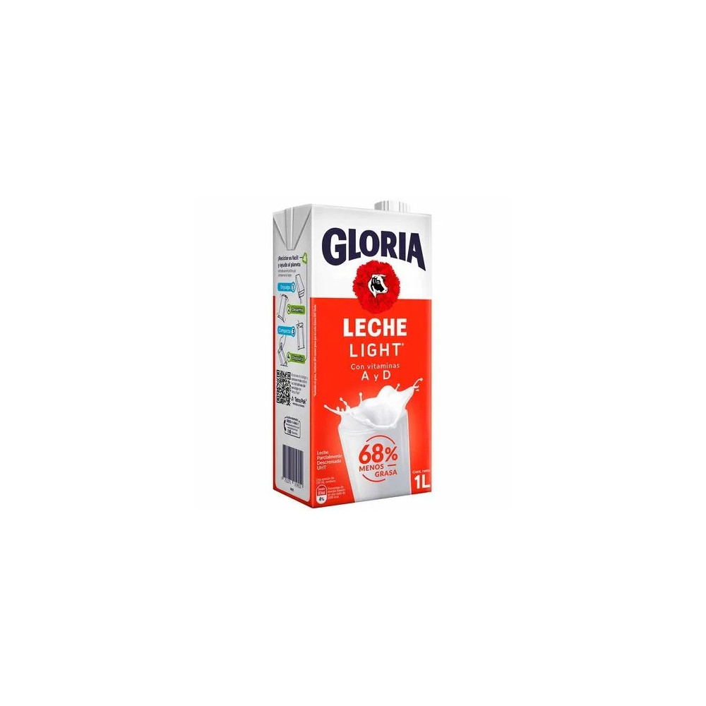 Leche GLORIA UHT Light Caja 1L